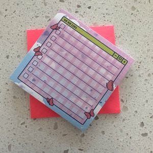 Straight-a-student Check List Cute Aesthetic Sticky Notes - Etsy