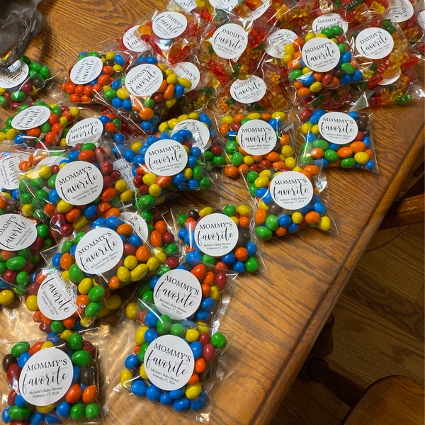 40 Daddys Mommys Baby Shower Stickers and Bags - Etsy