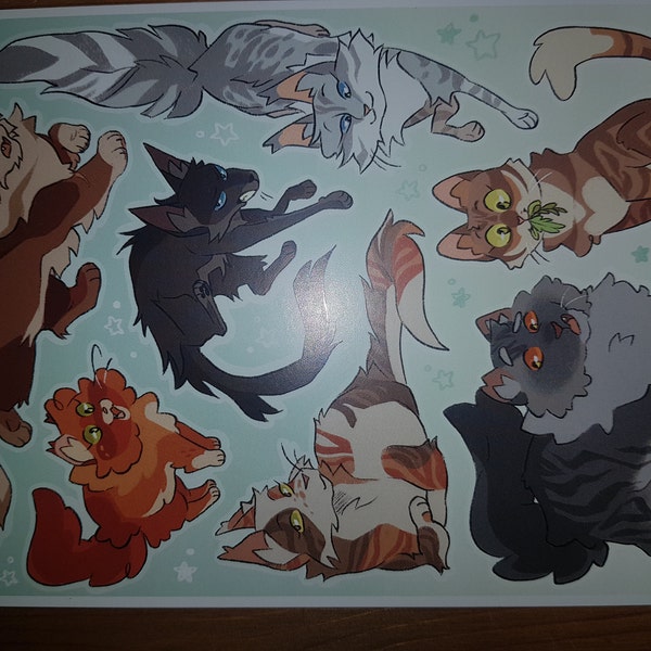 Warriors Cute Cat Art Print - the New Prophecy - Etsy