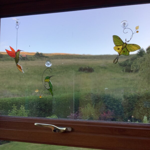 Luna Moth Stained Glass Window Hangings Mothers Day Gift Custom Stained ...