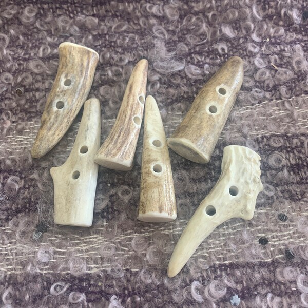 Antler Toggle Button - Etsy
