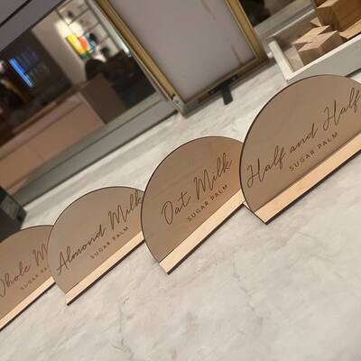 Wooden Buffet Food Name Sign, Party Food Tag, Shower Food Labels ...