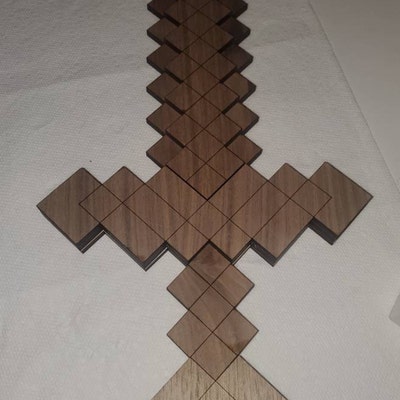 Digital File Only Minecraft Sword and Ax PDF, SVG - Etsy