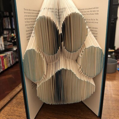 PAW PRINT Book Folding Pattern 168 Folds 336 Numbered Pages. PDF ...