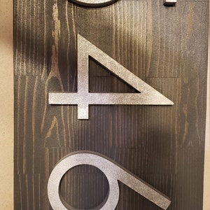 Address Plaque Horizontal Number Sign Address Numbers | Etsy