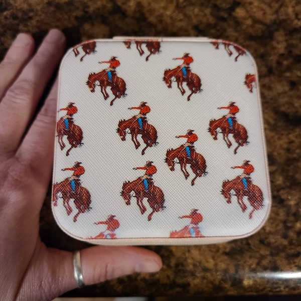 Western Jewelry Box, Western Mother's Day Gift, Retro Rodeo Jewelry Box ...