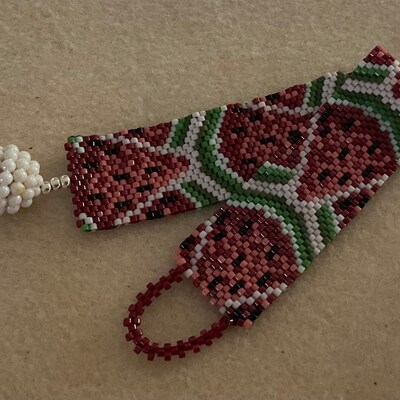 Narrow Monarch Butterfly Peyote Pattern Odd Count Peyote Bracelet ...