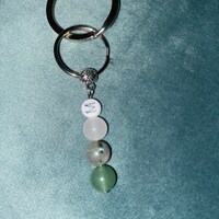 PERSONALISED Crystal Keyring. Custom Crystal Keyring. Healing Crystals ...