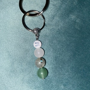 PERSONALISED Crystal Keyring. Custom Crystal Keyring. Healing Crystals ...