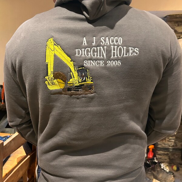 Excavator Digger Machine Embroidery Design, Embroidery Designs, Machine ...