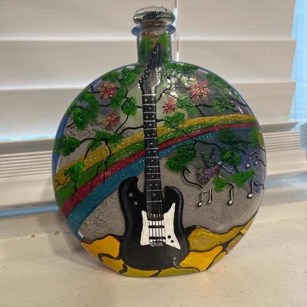 Colorful Hand Painted Gifts Glass Vases, Vases of Color, Bold Color ...
