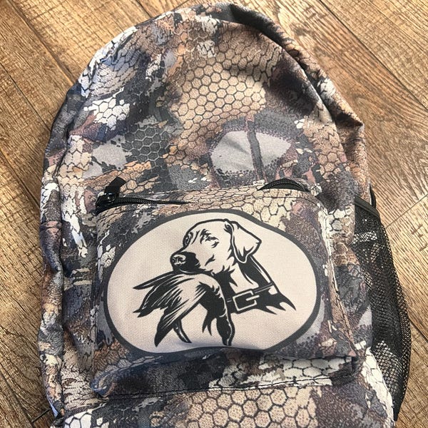 Camo Duck Backpack/old School Camo Diaper Bag/trendy Camouflaged Travel ...