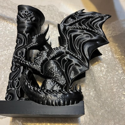 3D PRINTED Articulating Void Sea Dragon Design by Cinderwing3d - Etsy