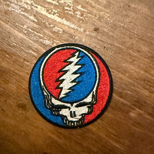 Grateful Dead Patch Steal Your Face - Large 5” | Embroidered, Deadhead ...