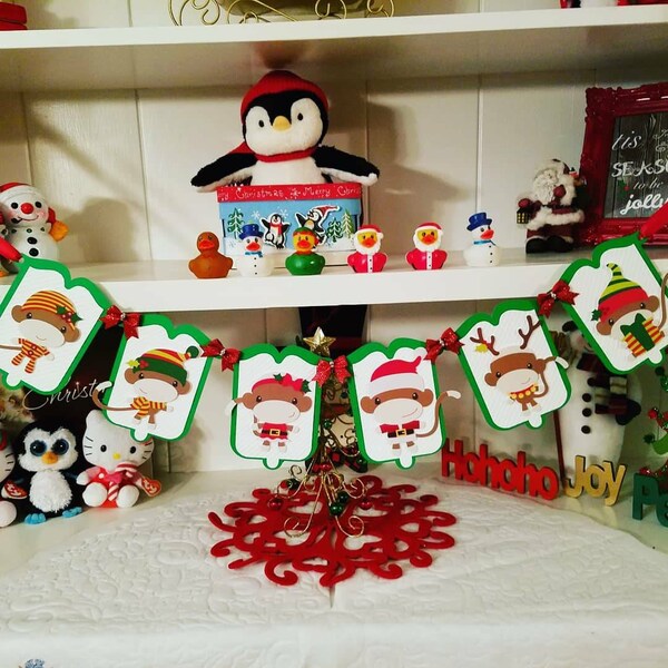 Christmas Clipart Sock Monkeys -personal and Limited Commercial Use ...