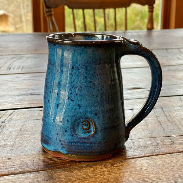 Adaptive Mug Stoneware Mottled Blue - Etsy