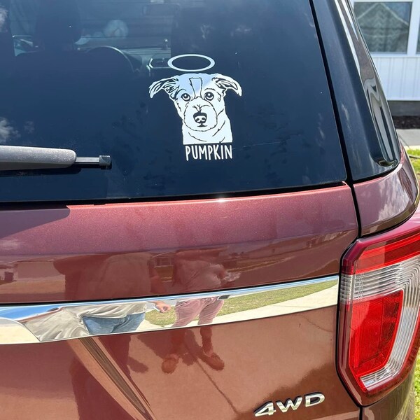 Pet Sticker/dog Car Decal/ Gift for Pet Lover/gift for Pet Owner ...