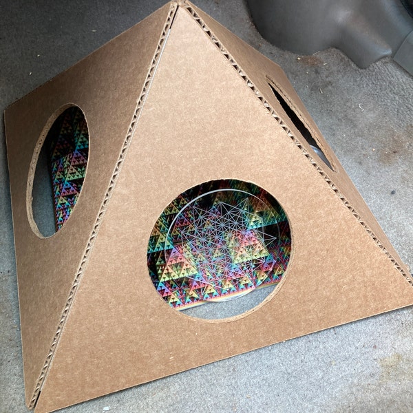 Cardboard Pyramid: the Giza Fold-up Cardboard Pyramid - Etsy
