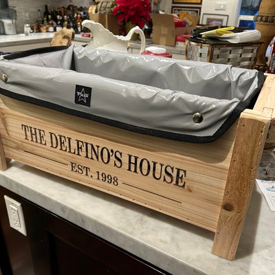 Refreshment Bar, Hostess Gift, Wood Ice Chest, Personalized Birthday ...