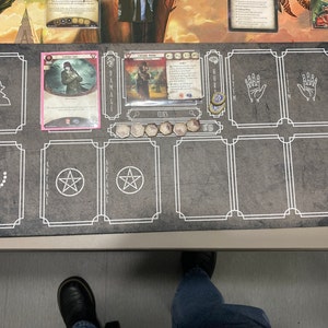 Two Tier Board Game Card Holder, Tabletop Gaming Card Rail, Wooden ...