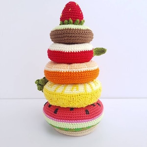 Fruit Stacking Toy Crochet Pattern - Etsy