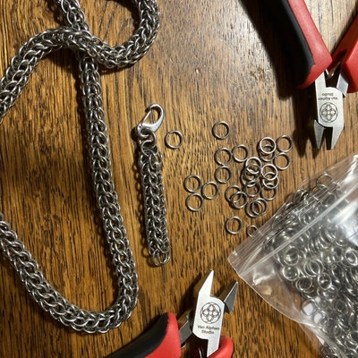 Trizantine Bracelet Kit, Chainmaille Kit, Stainless Steel, Chainmail ...
