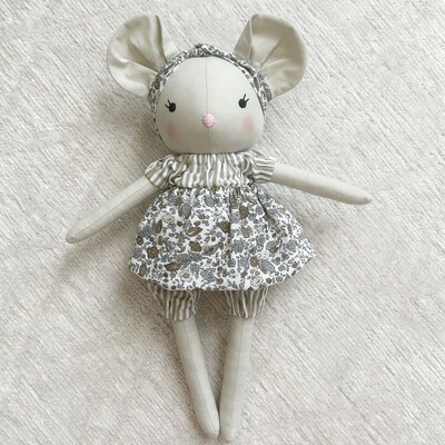 Mouse Sewing Pattern PDF make a Cloth Mouse Doll / Stuffed Animal Toy ...