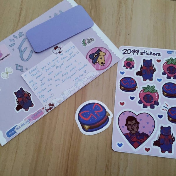 2099 Sticker Sheet | ATS.V Spider Guy | Spider Guy Stickers | Laptop ...