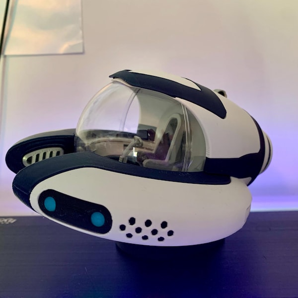Seamoth From Subnautica - 3D Printed Model With Visible Interior and ...