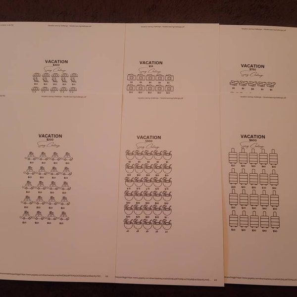 20K, 40k Money Saving Challenge Printable, 20000,40000 Couple Savings ...