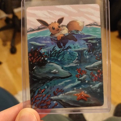 Pokemon Hand Painted Card Psyduck psyduck - Etsy