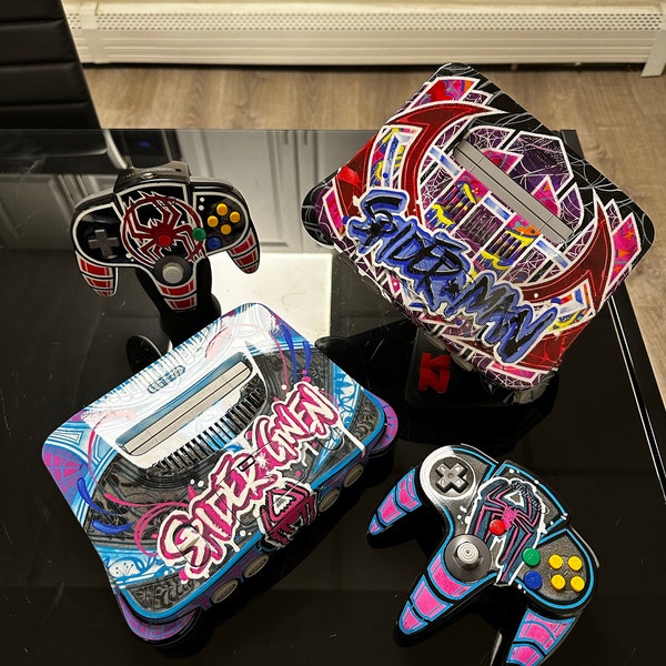 Custom Painted Video Game Consoles Made to Order - Etsy