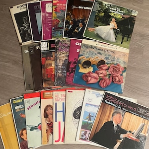 12 Random Used Vinyl Record Albums WITH Jackets for - Etsy
