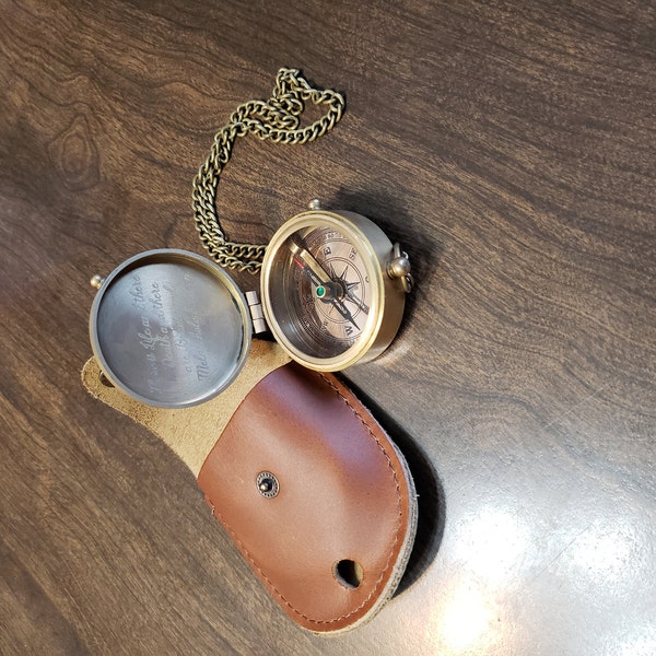 Engraved Compass Personalized Compass Custom Christmas Gift Compass ...