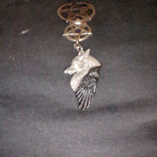 Ravenwolf.....hand Carved in Fine Pewter Black Raven - Etsy