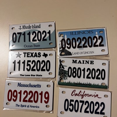 Extra Mini Magnetic State License Plates - Etsy