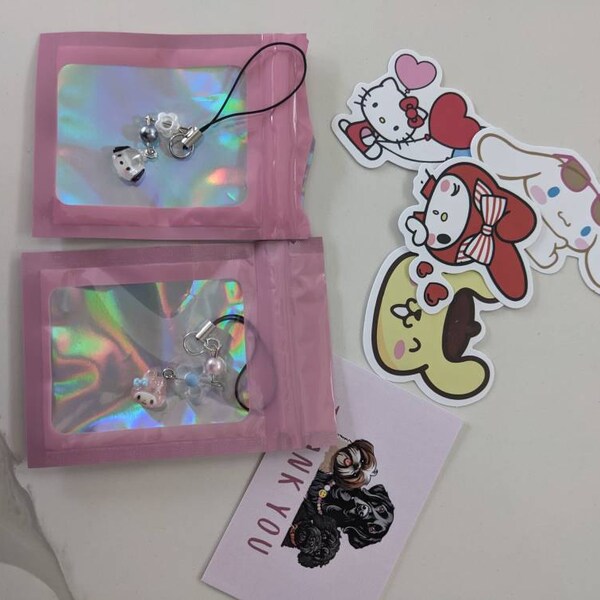 Handmade Cow and Milk Bottle Keychain Calf, Strawberry, Milkshake ...