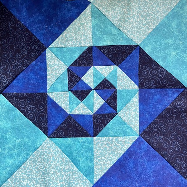 Attic Windows Quilt Block PDF Pattern With Video Tutorial || 16, 18, 20 ...