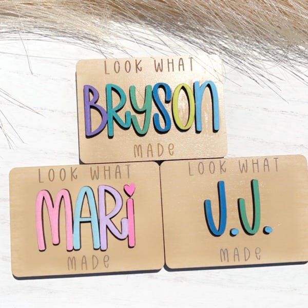 Laser File, SVG File, Look What I Made, Custom Cut File, Custom, Look ...