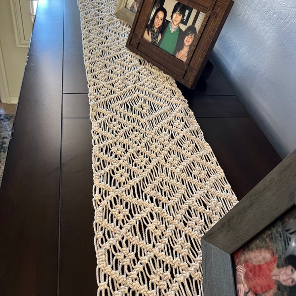 MACRAME PATTERN / Table Runner / Table Cloth / Table Cover / DIY / Pdf ...