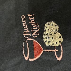 Bunco Night - Machine Embroidery Design - Etsy