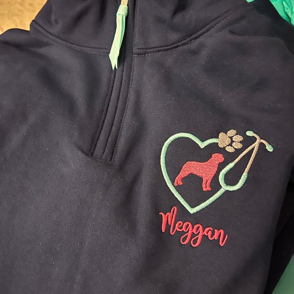 Personalized Vet Tech Pullover, RVT Sweatshirt, Vet Assistant ...