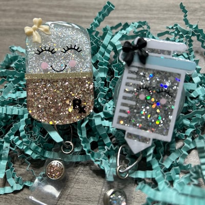 Mouse Head Ice Cream With Sprinkles Badge Reel, Dessert Badge Reel, Ice ...