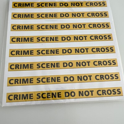 Crime Scene Sticker Sheet - Etsy