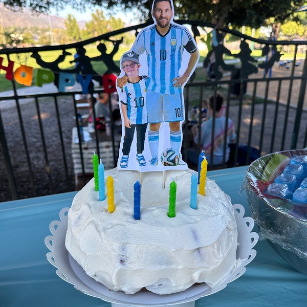 Messi Cupcake Toppers Digital Download | Argentina Soccer Party Tags ...
