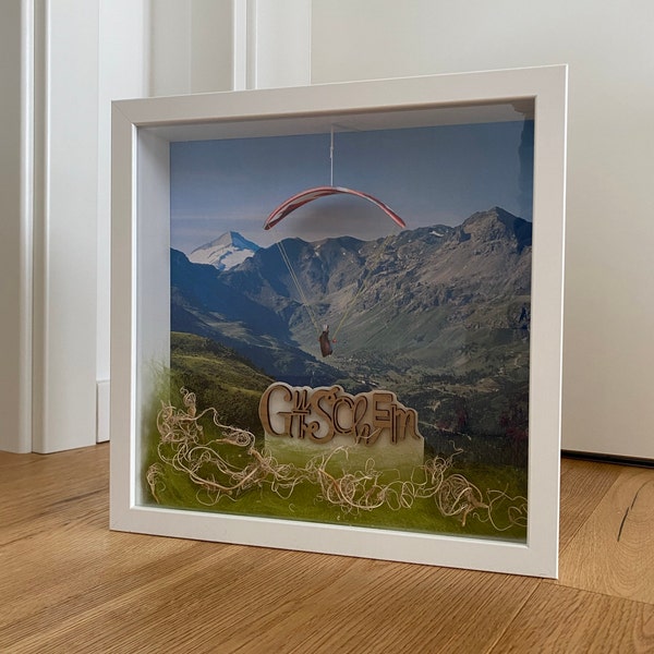 Flag-paraglider PG Felt Miniature, Custom Gift for Paraglider and ...