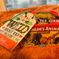 Valentine Gift Tags, Wild About You Jungle Valentine Day Tag, Kid ...