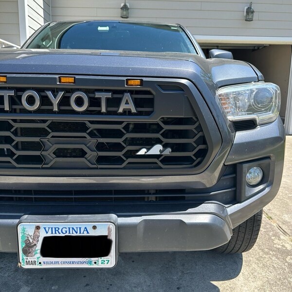 Epoxy Tri-color Waves Grille Badge Emblem Decoration for Toyota Tacoma ...
