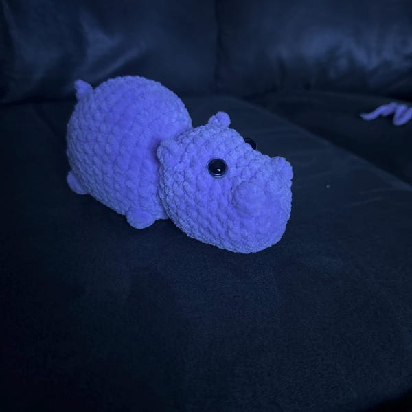 Happy the Hippo, NO-SEW Crochet Amigurumi PDF Pattern, Adorable Cute ...