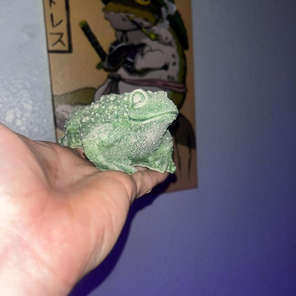 Warty Frog, Toad, Little Frog Prince, Frog Statue, Concrete, Stone Frog ...